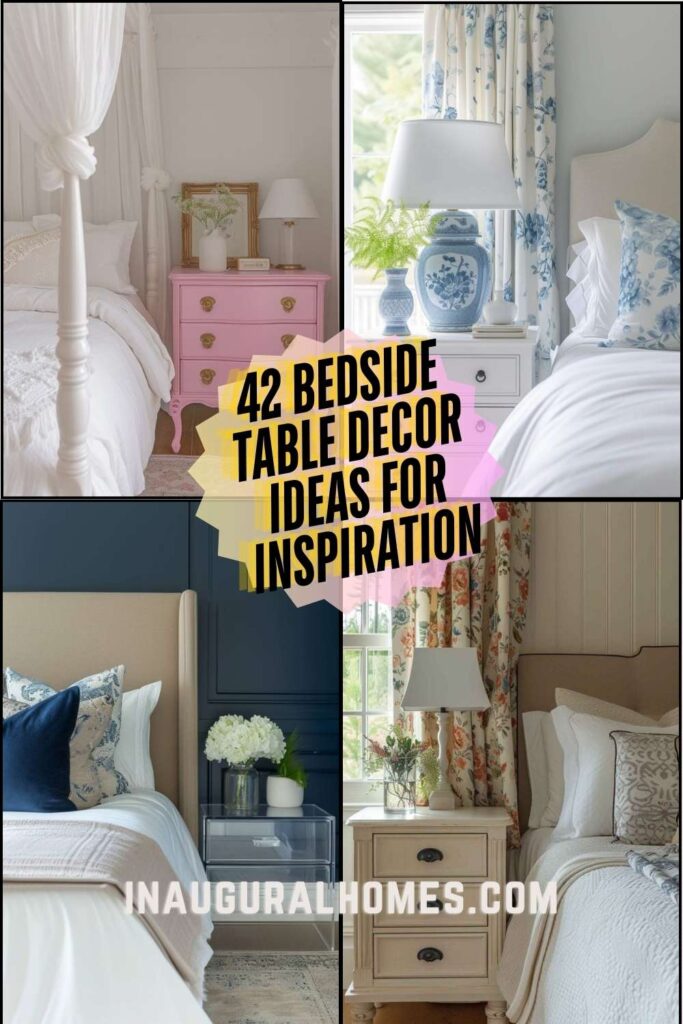 42 Bedside Table Decor Ideas For Inspiration – Inaugural Homes