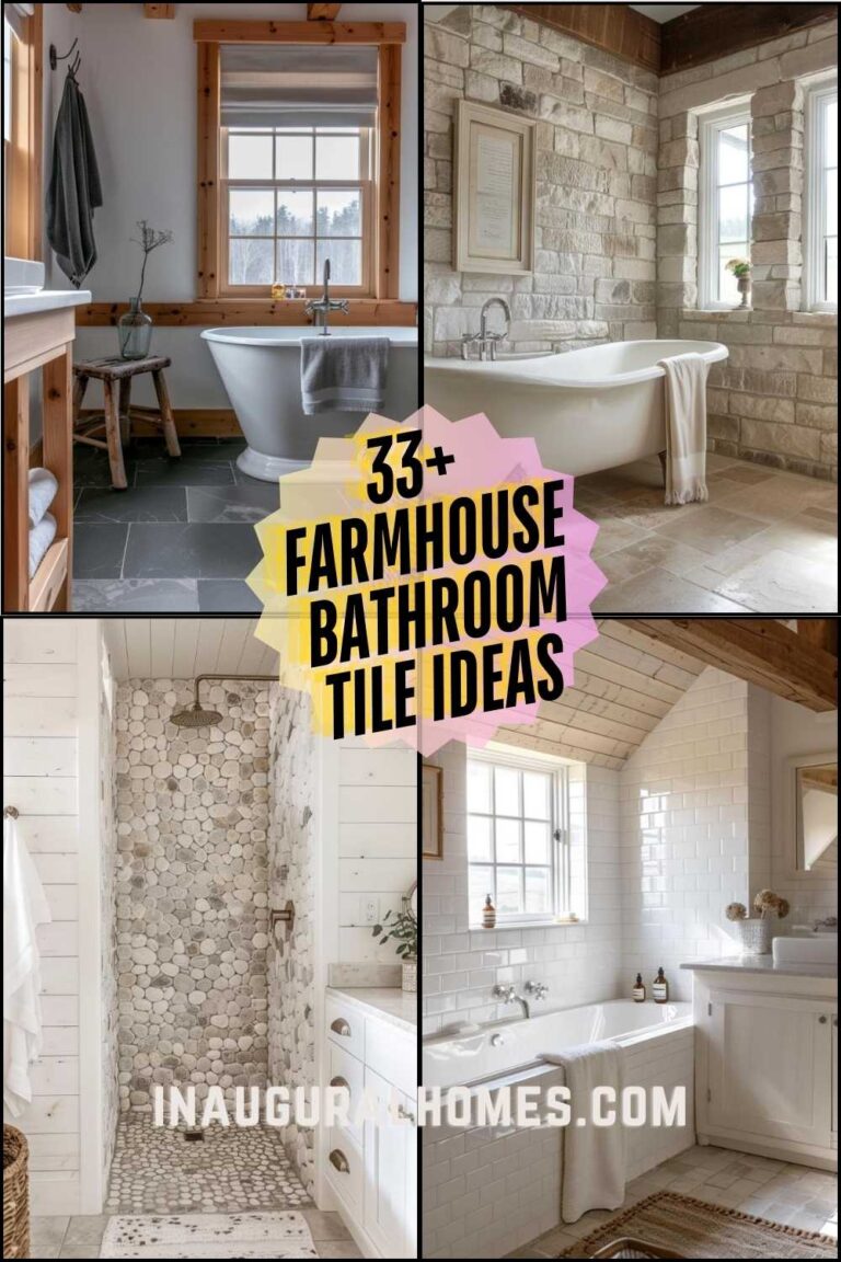 33+ Farmhouse Bathroom Tile Ideas – Inaugural Homes