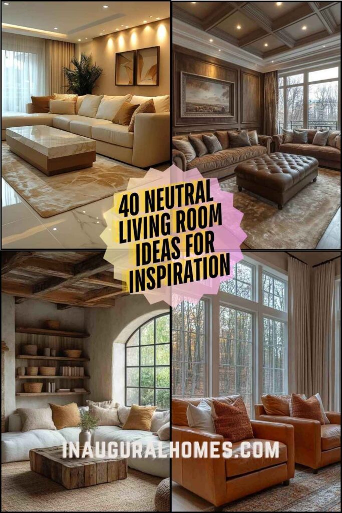 40 Neutral Living Room Ideas For Inspiration – Inaugural Homes
