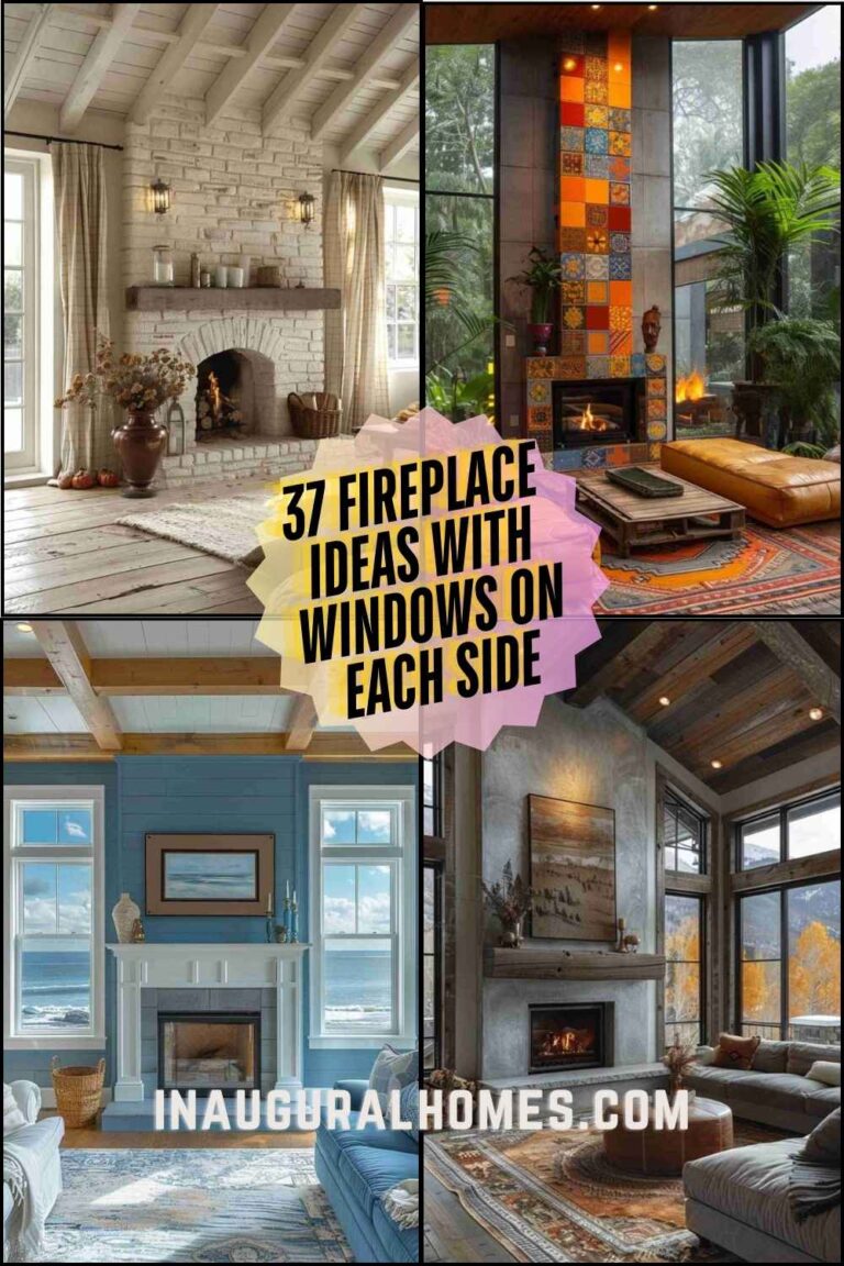 37 Fireplace Ideas With Windows on Each Side – Inaugural Homes