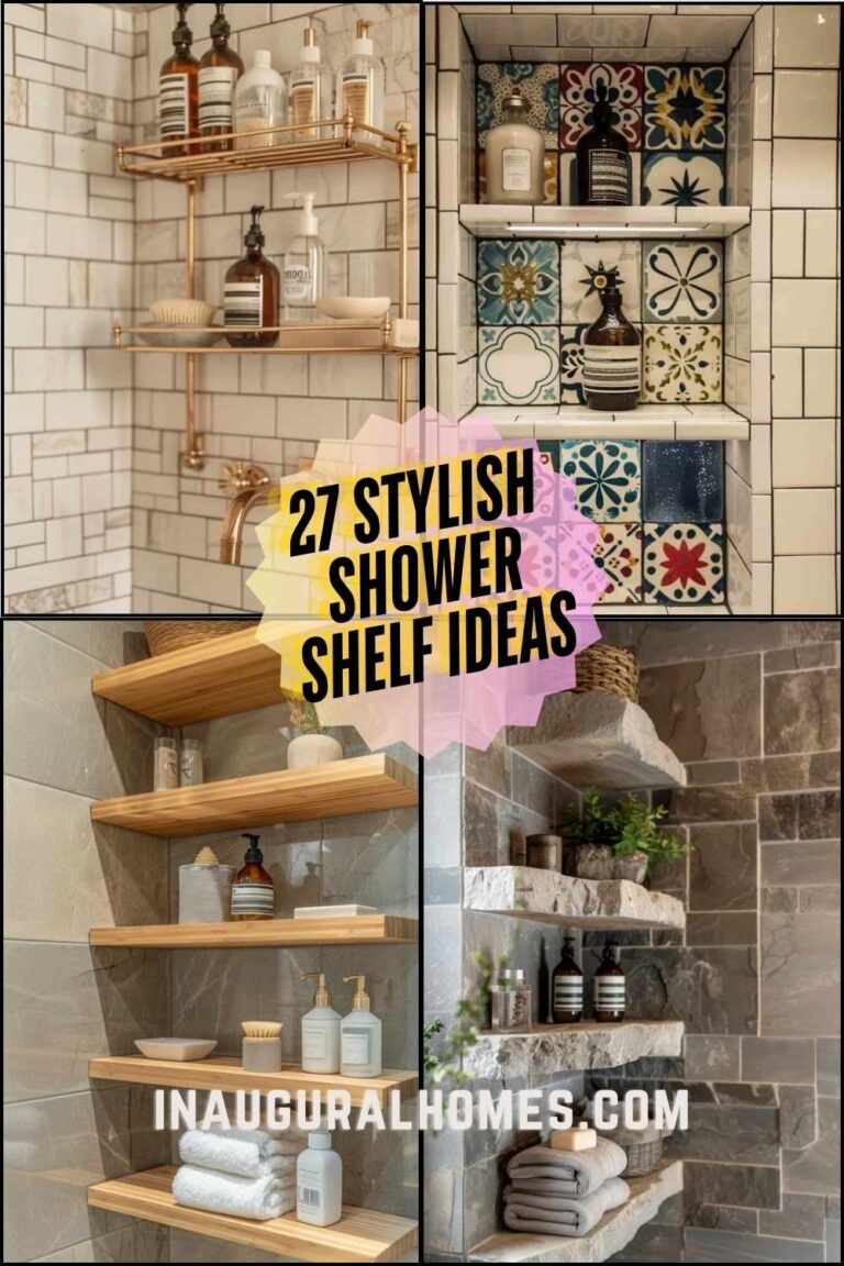 27 Stylish Shower Shelf Ideas to Up Your Bathroom Decor – Inaugural Homes