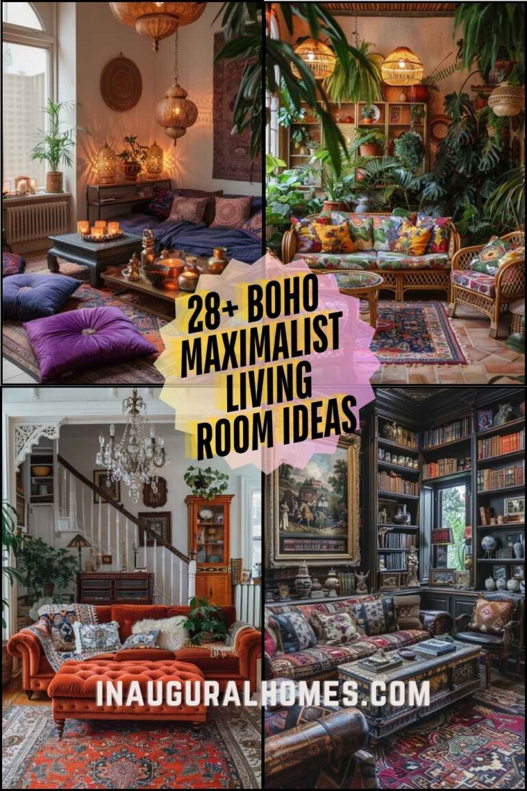 28+ Boho Maximalist Living Room Ideas – Inaugural Homes