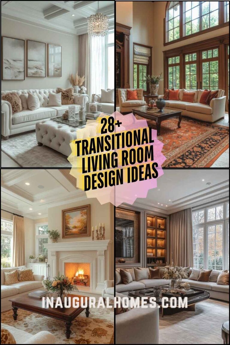 28+ Transitional Living Room Design Ideas for a Harmonious Design ...