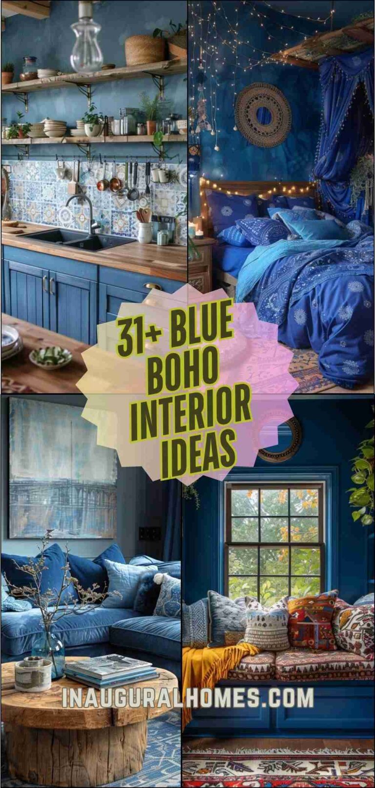 31+ Blue Boho Interior Ideas for a Stylish and Tranquil Home ...