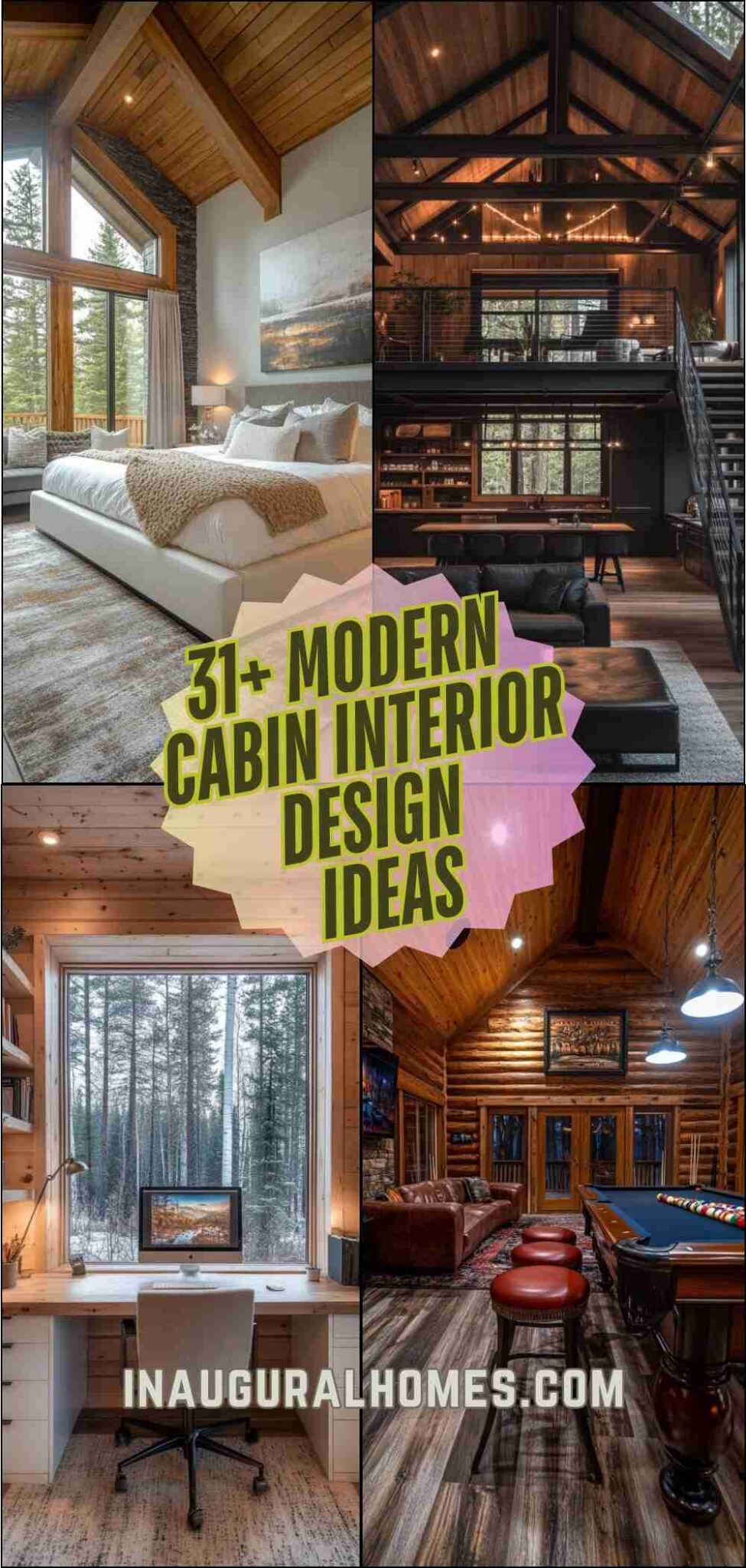 31+ Modern Cabin Interior Design Ideas – Inaugural Homes