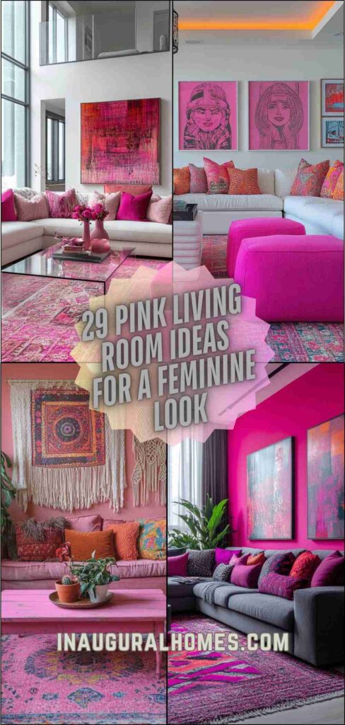 29 Pink Living Room Ideas for a Feminine Look – Inaugural Homes