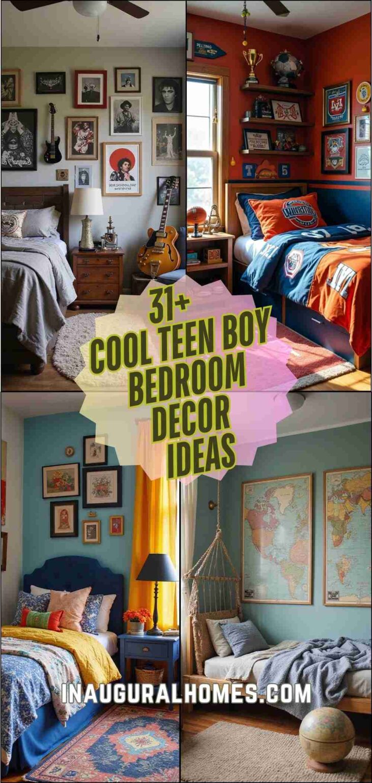 31+ Cool Teen Boy Bedroom Decor Ideas to Level Up His Space ...