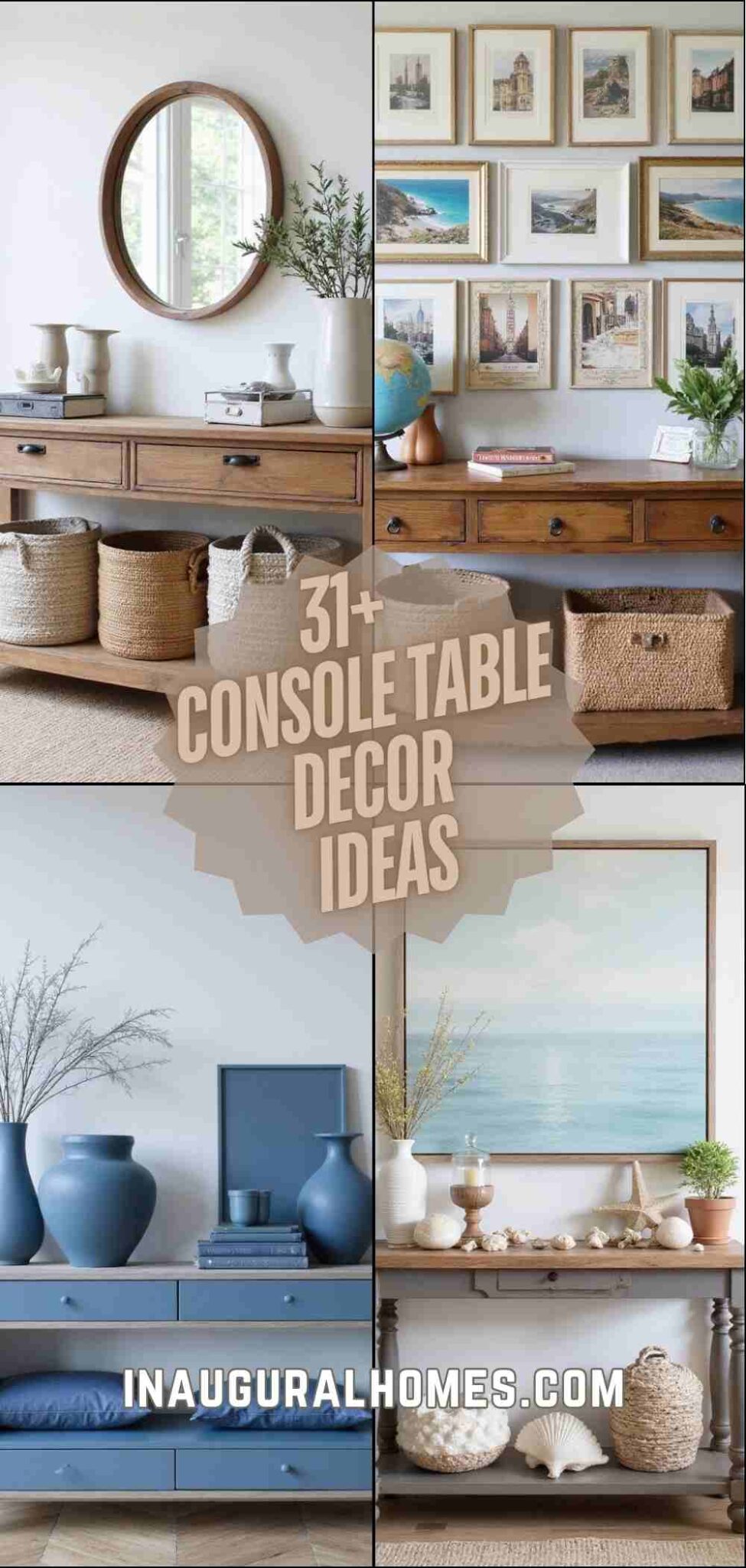 31+ Console Table Decor Ideas to Instantly Elevate Your Home Style ...