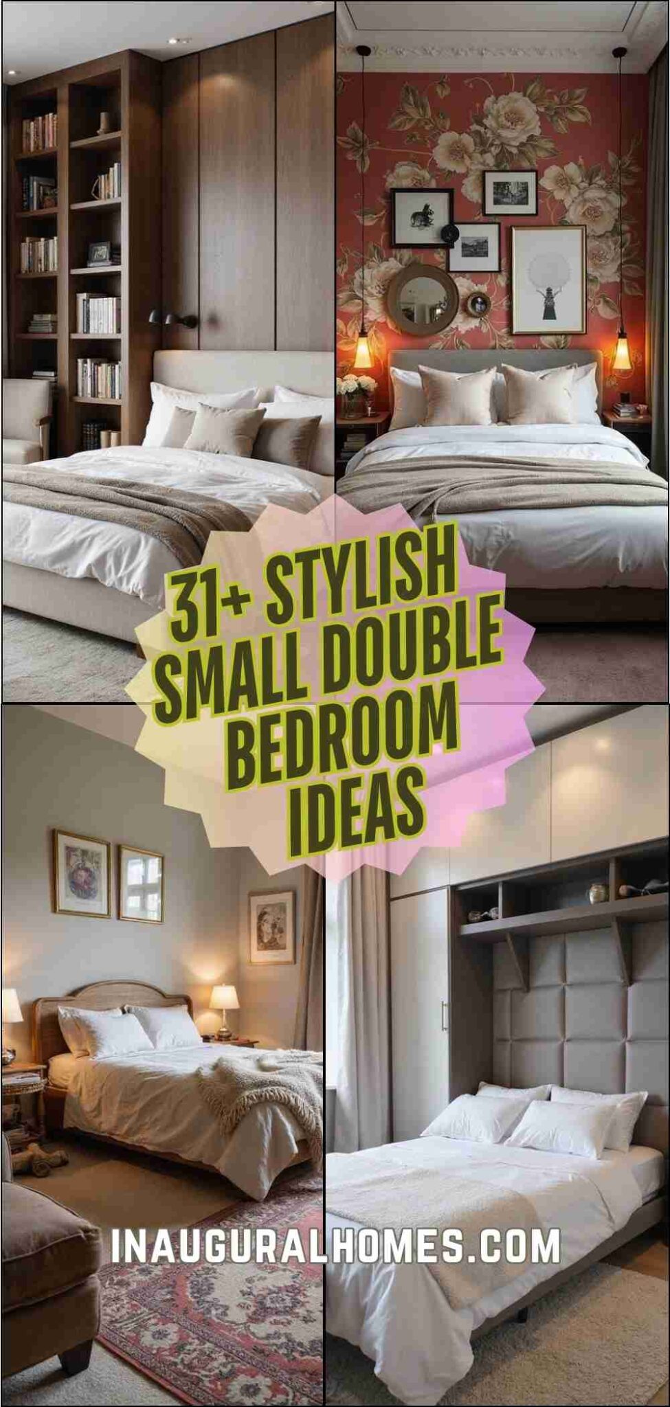 31+ Stylish Small Double Bedroom Ideas That Will Maximize Every Inch ...