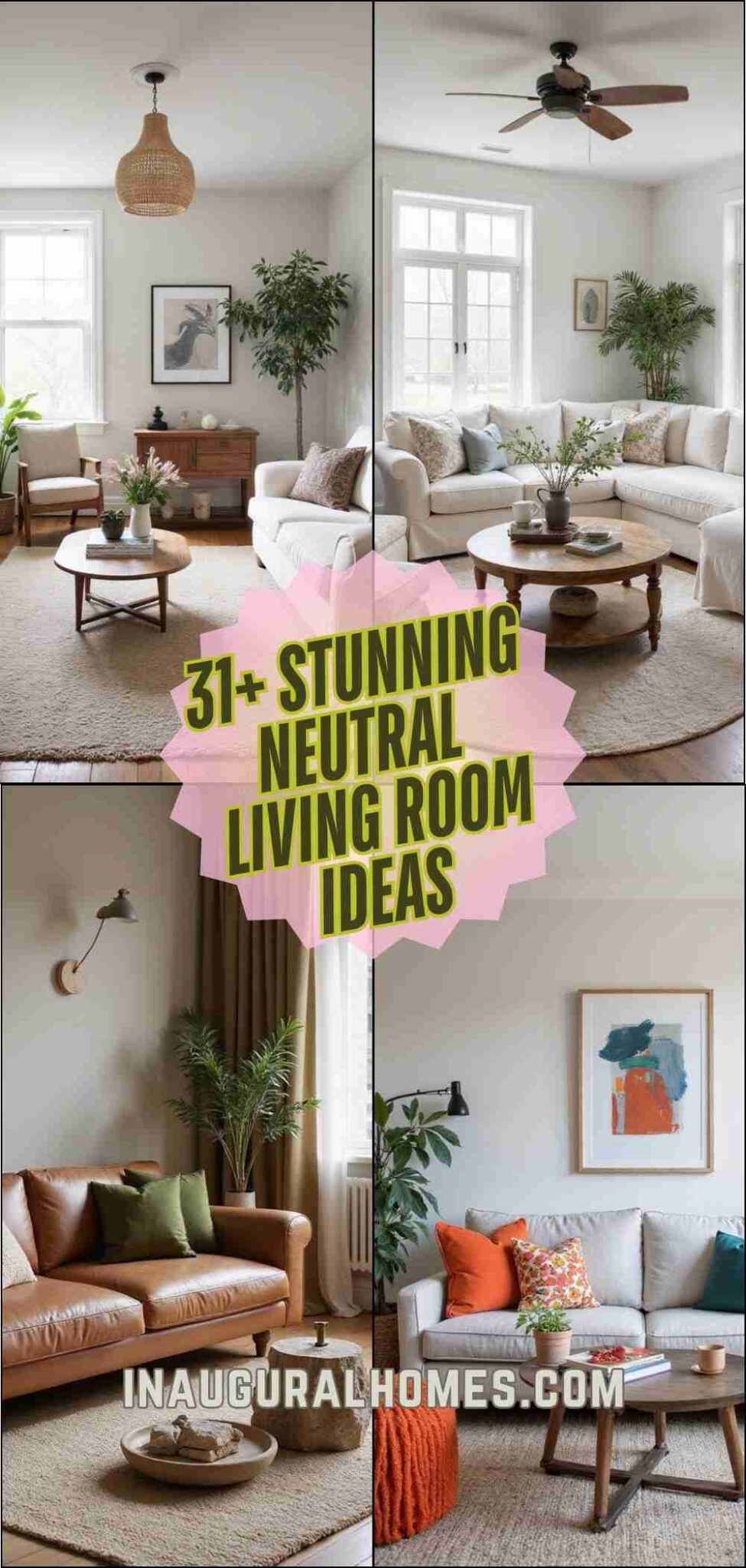 31+ Stunning Neutral Living Room Ideas for a Serene Home Makeover ...