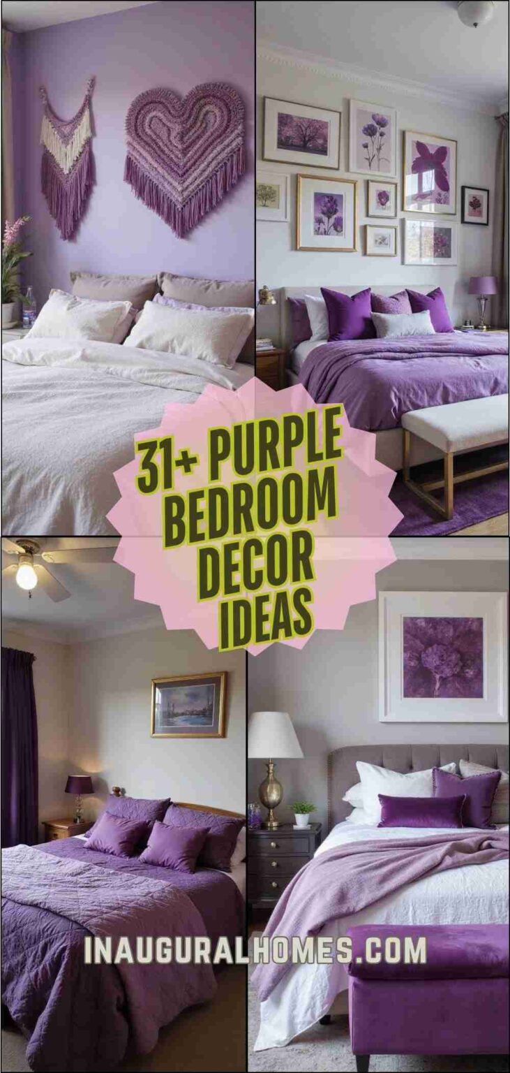 31+ Eye-Catching Purple Bedroom Decor Ideas That Will Wow Your Guests ...