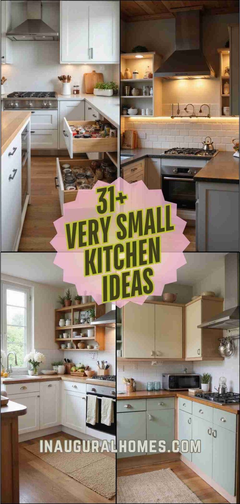 31+ Very Small Kitchen Ideas That Will Maximize Every Inch of Space ...