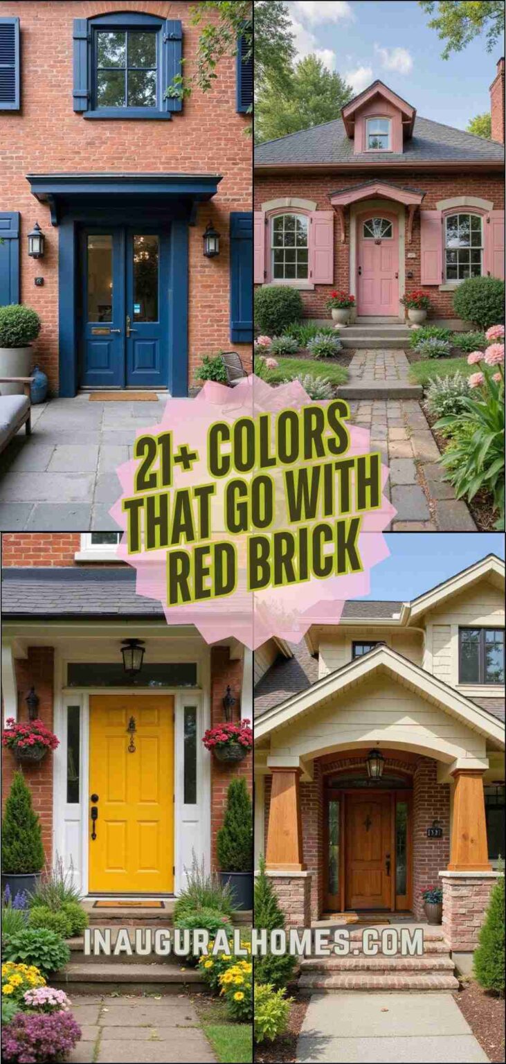 21+ Colors That Go with Red Brick for Your House Exterior – Inaugural Homes