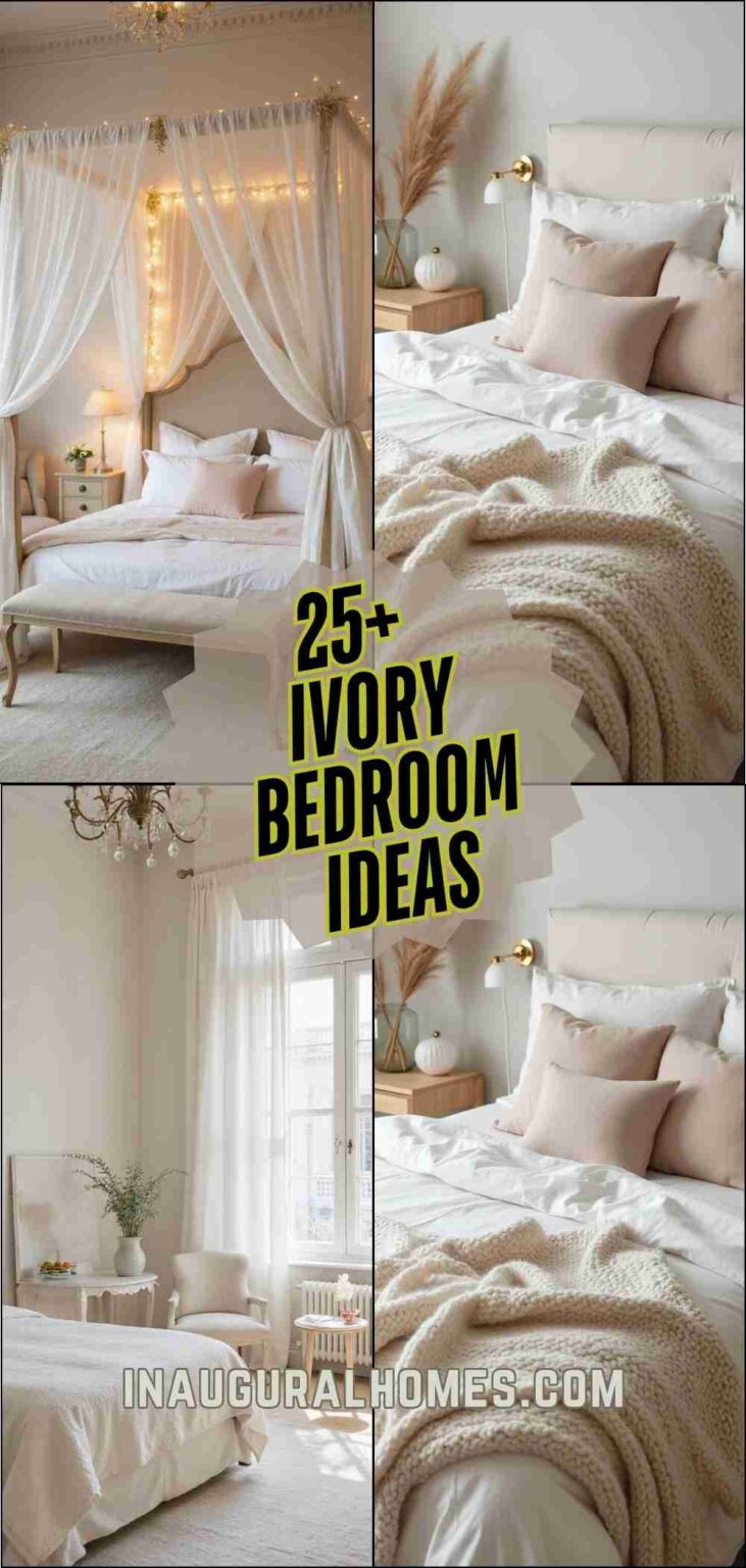 25+ Ivory Bedroom Ideas That Will Make You Feel Like You’re in a Dream ...