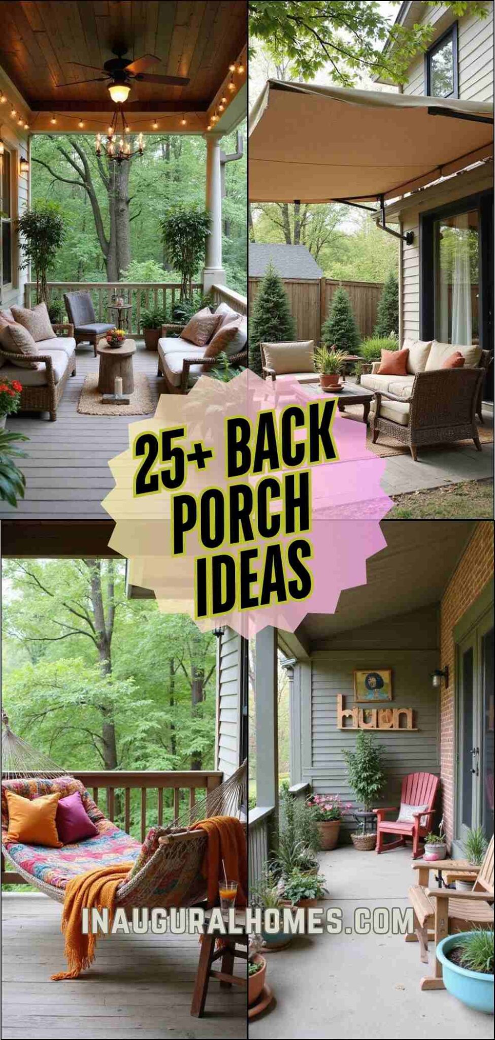 25+ Back Porch Ideas That’ll Make You Want to Live Outside! – Inaugural ...
