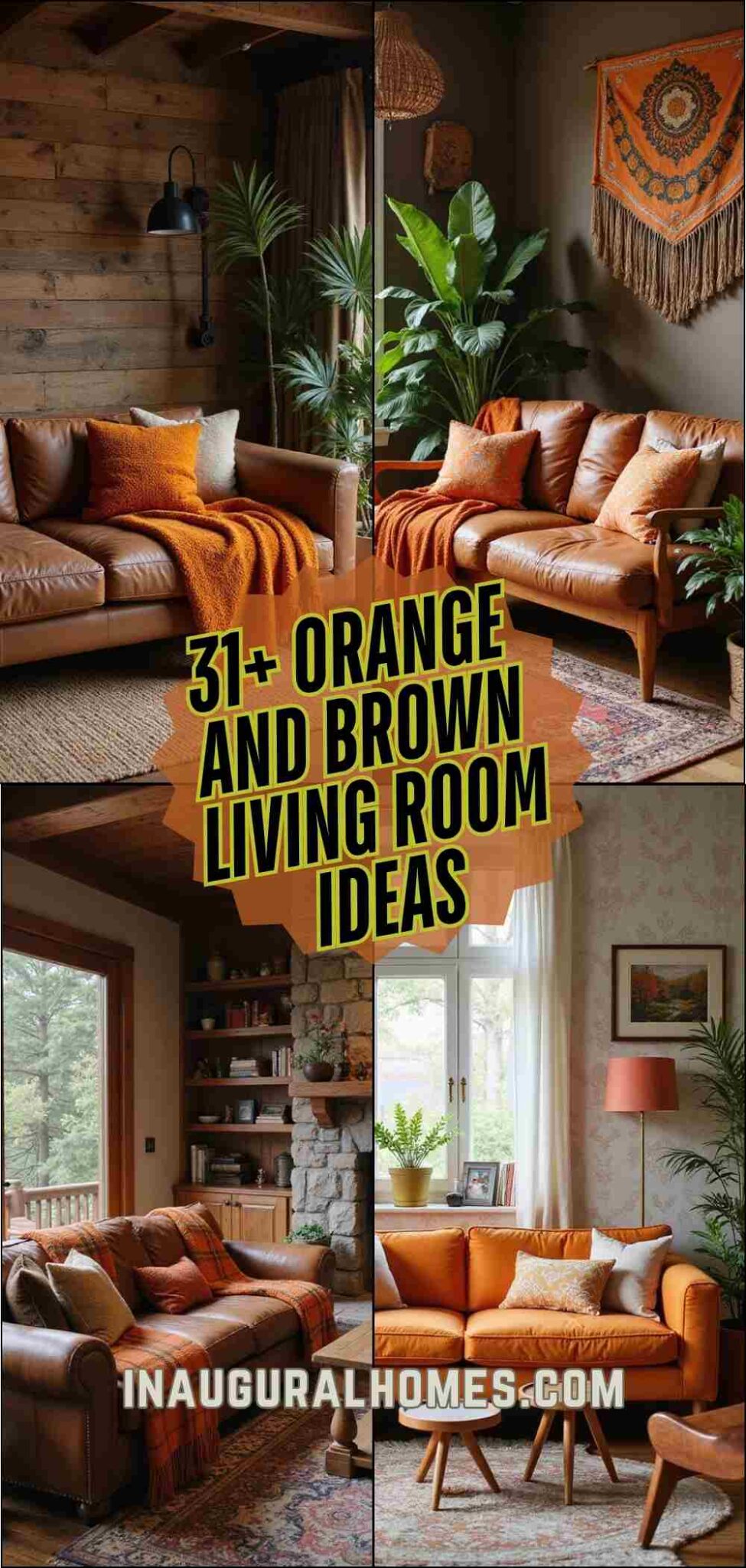 31+ Orange and Brown Living Room Ideas You Must See! – Inaugural Homes
