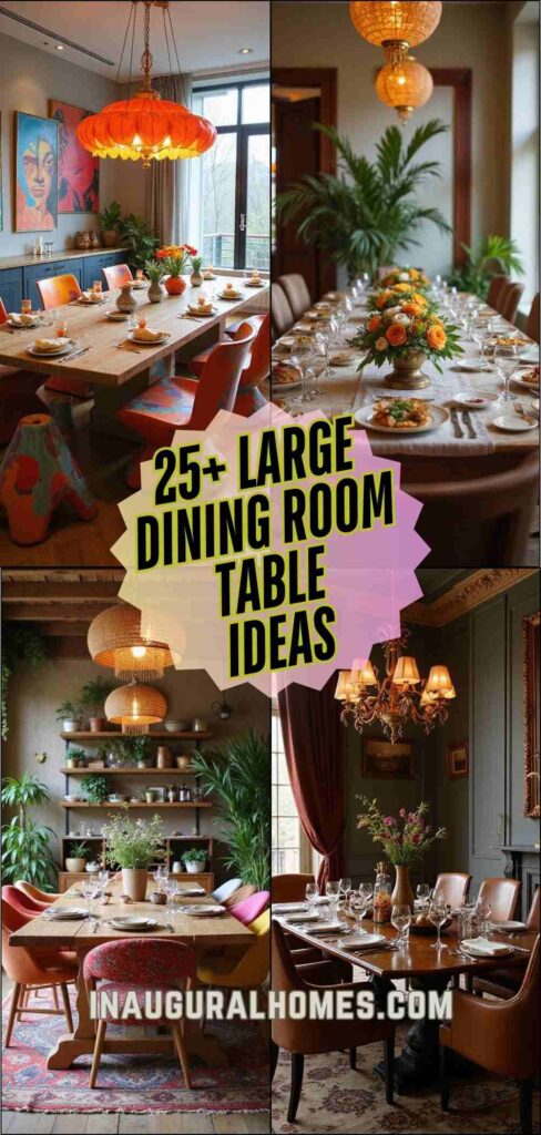 25+ Large Dining Room Table Ideas That’ll Make You the Host with the ...