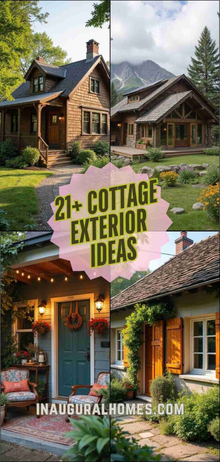 21+ Cottage Exterior Ideas That Will Make Your Neighbors Green with ...