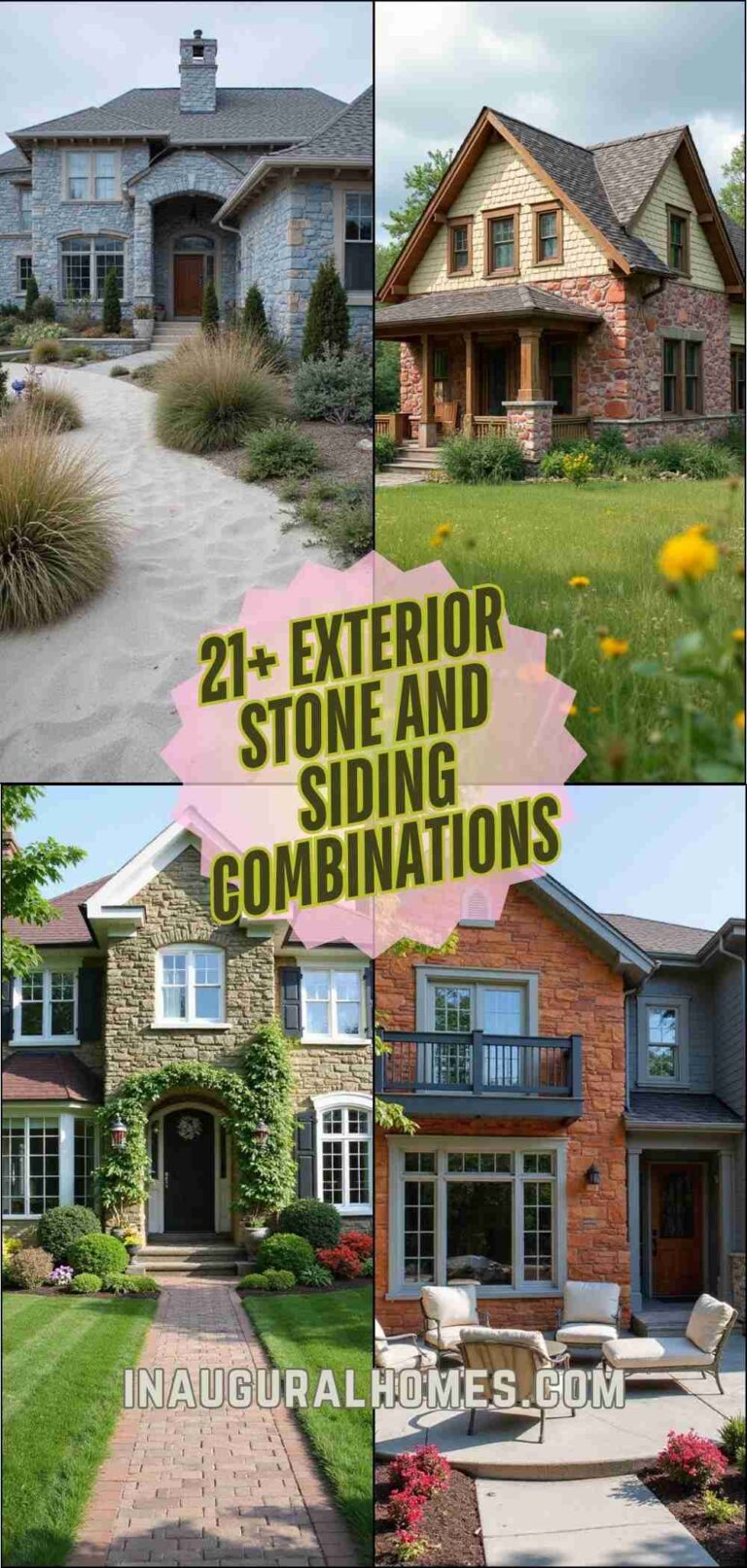 21+ Exterior Stone and Siding Combinations For Your Home (You Won’t ...