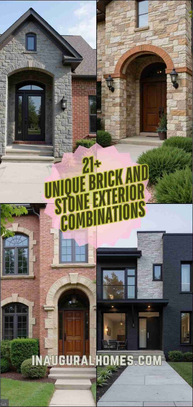 21+ Unique Brick and Stone Exterior Combinations That Will Make Your ...