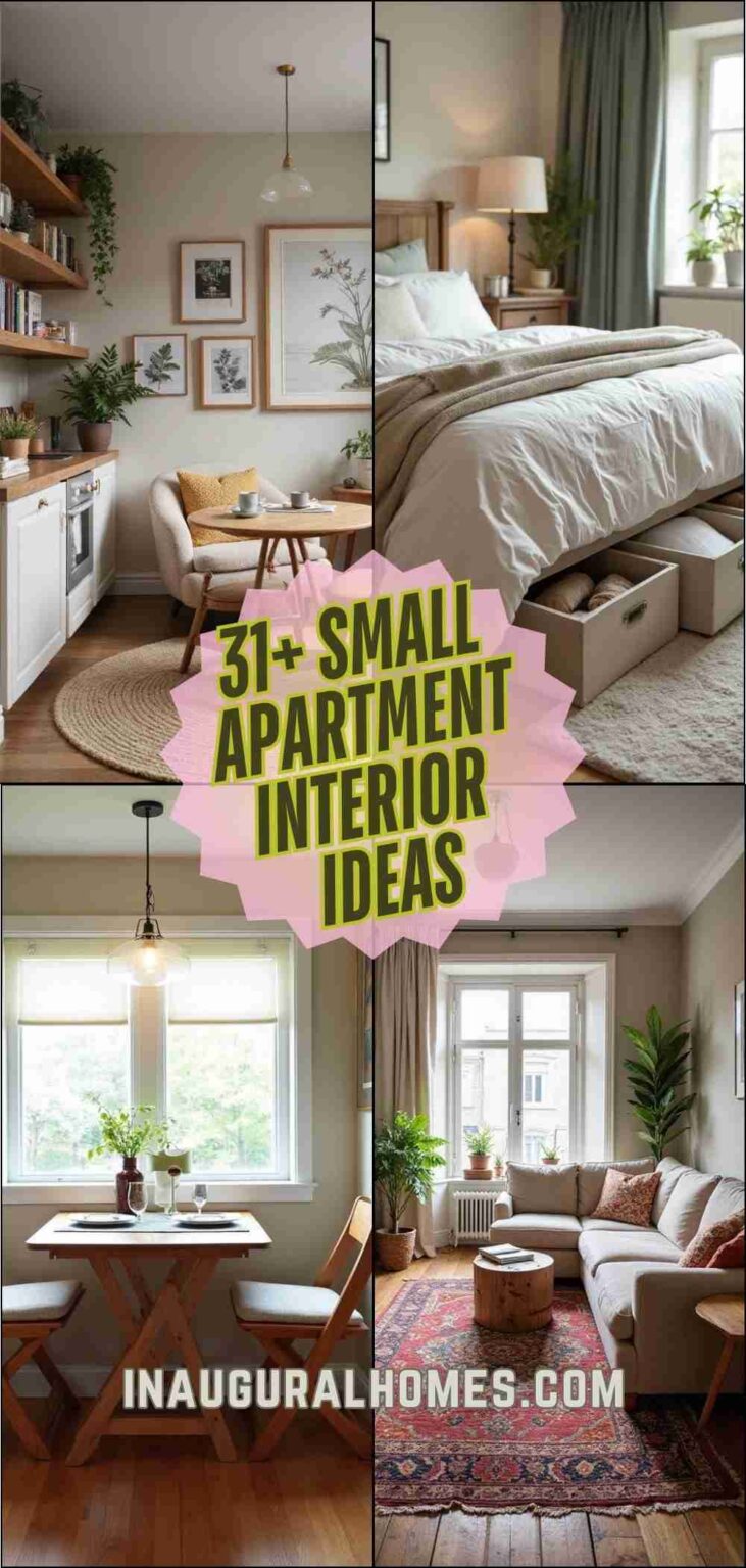 31+ Small Apartment Interior Ideas That’ll Maximize Your Space (And ...