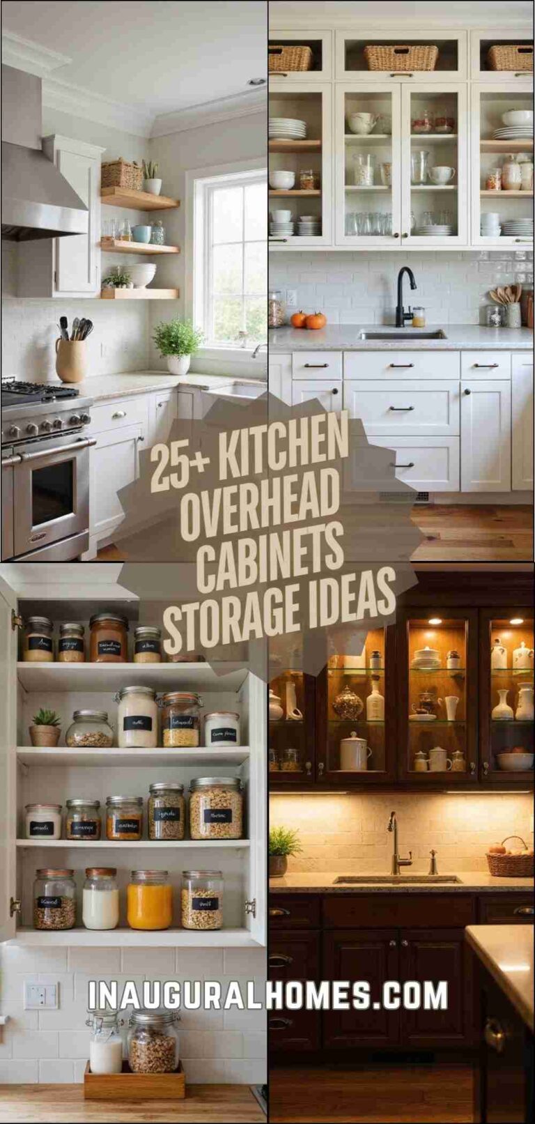 25+ Kitchen Overhead Cabinets Storage Ideas That Will Transform Your ...