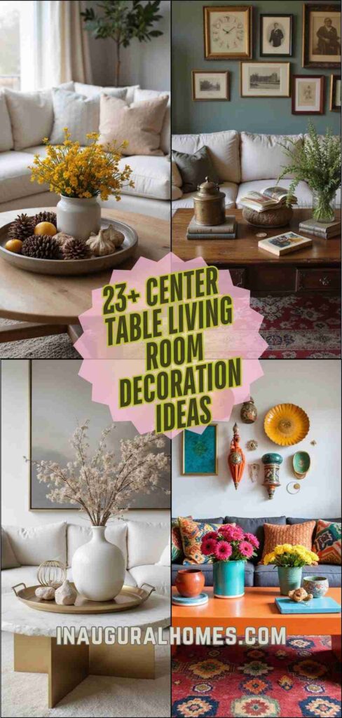 23+ Center Table Living Room Decoration Ideas That Will Transform Your ...