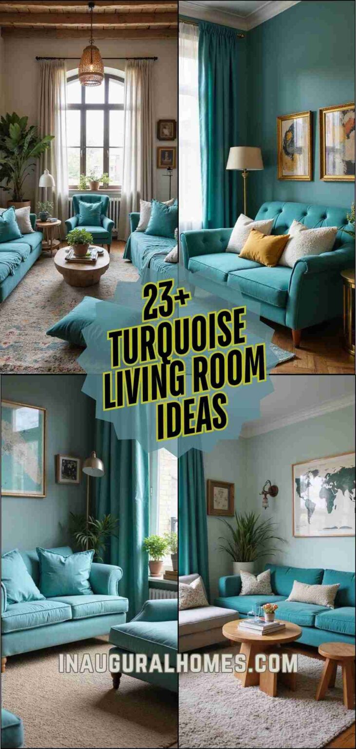 23+ Turquoise Living Room Ideas That Will Leave You Breathless! (Don’t ...
