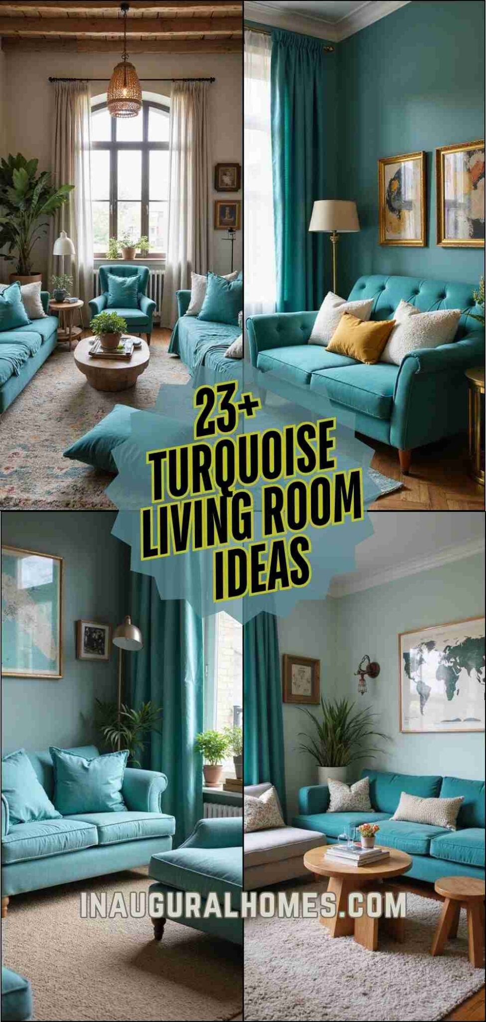 23+ Turquoise Living Room Ideas That Will Leave You Breathless! (Don’t ...