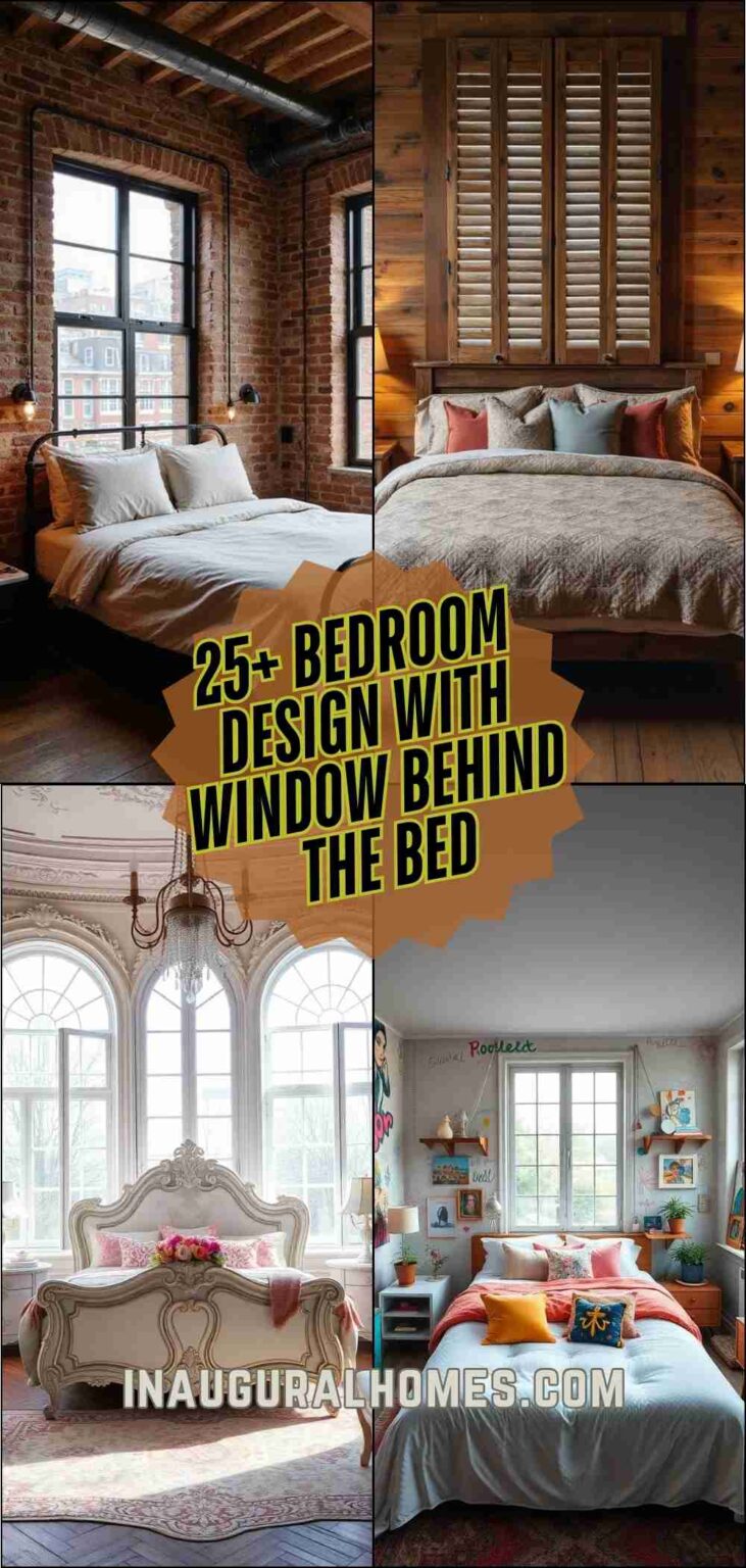 25+ Stunning Bedroom Designs with Windows Behind the Bed That Will ...