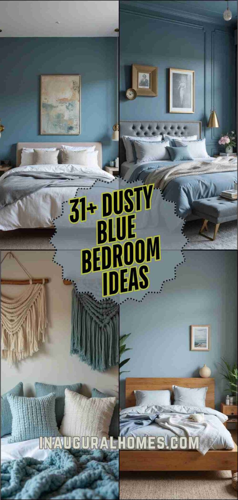 31+ Dusty Blue Bedroom Ideas for the Trendsetter in You! – Inaugural Homes