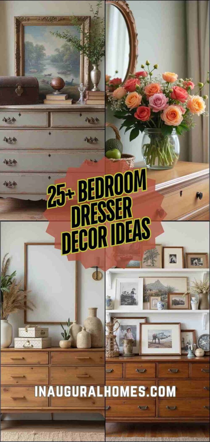 25+ Eye-Catching Bedroom Dresser Decor Ideas That Will Inspire You ...