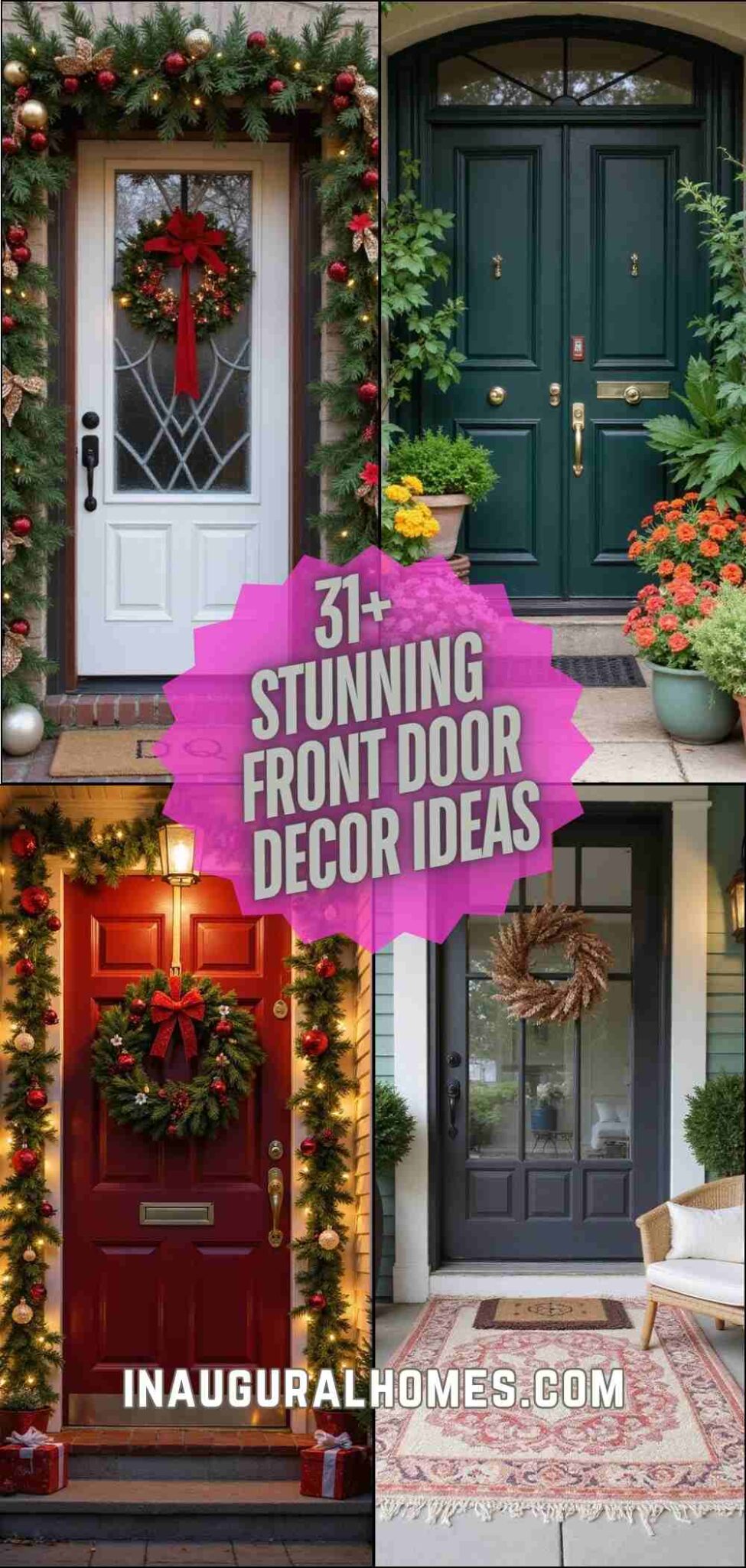 31+ Stunning Front Door Decor Ideas That’ll Make Your Neighbors Envy ...