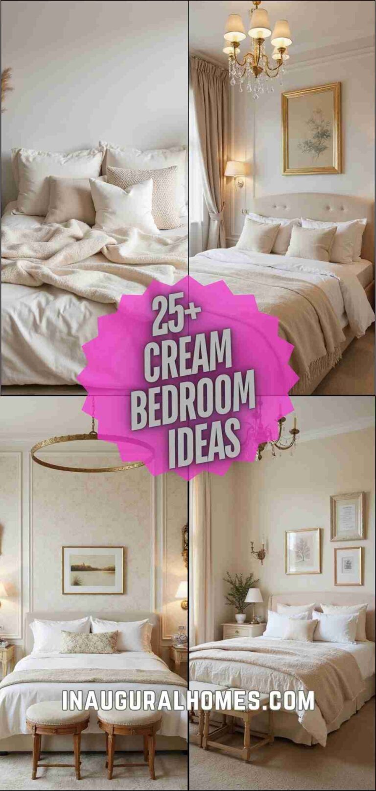 25+ Cream Bedroom Ideas That’ll Transform Your Space Into a Dreamy ...