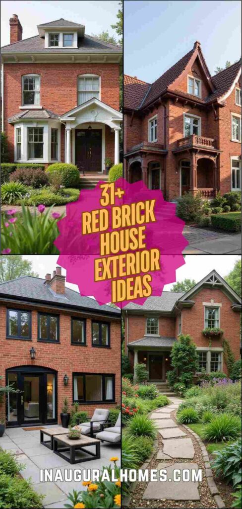 31+ Fabulous Red Brick House Exterior Ideas to Inspire Your Next ...