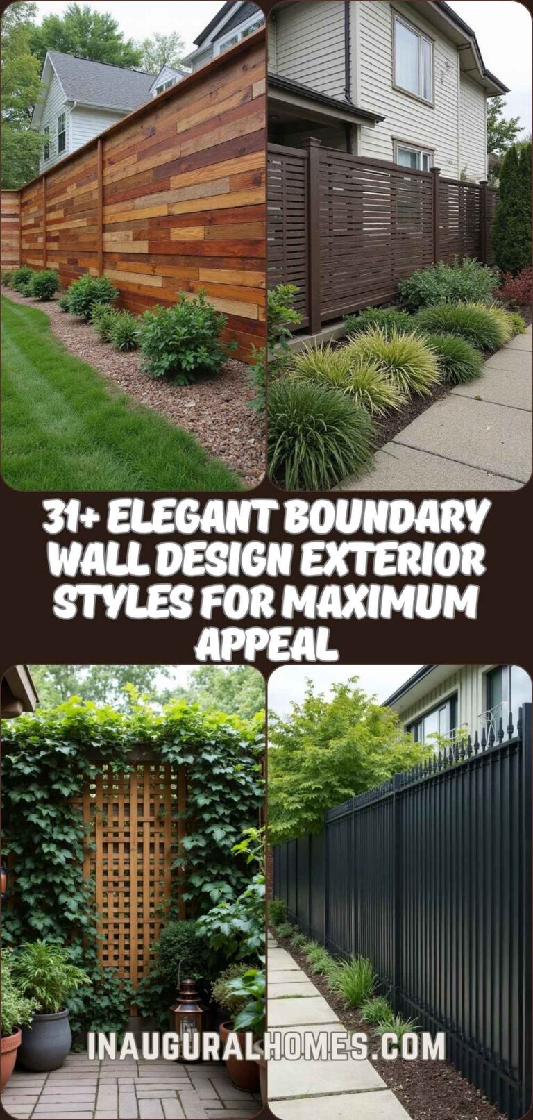 16+ Boundary Wall Design Exterior Styles to Boost Curb Appeal ...