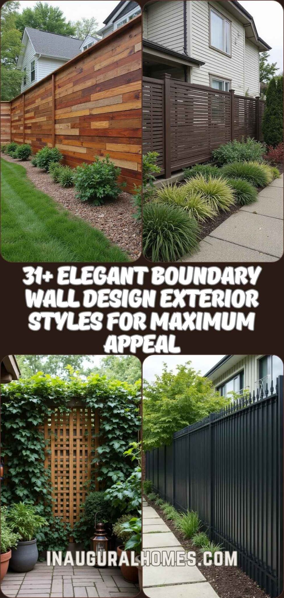 16+ Boundary Wall Design Exterior Styles to Boost Curb Appeal ...