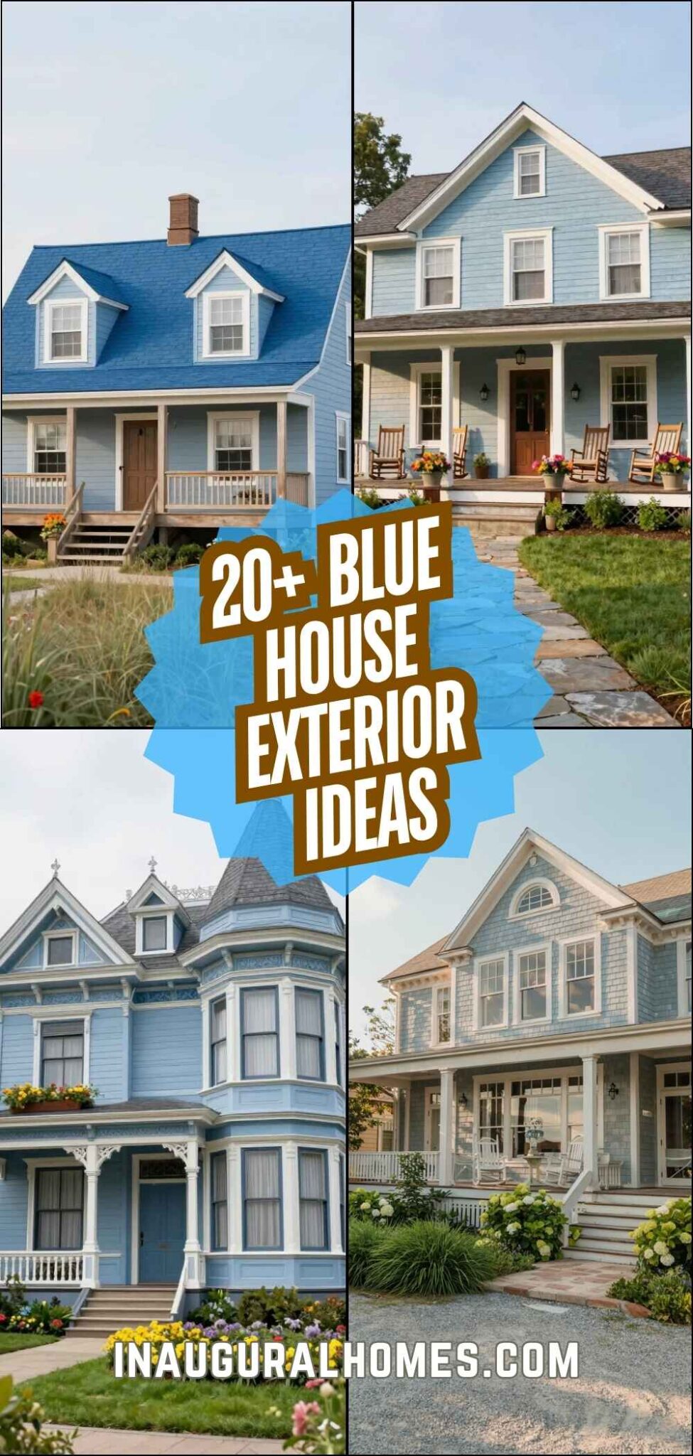 20+ Blue House Exterior Designs: A Style Guide to Charming Homes ...