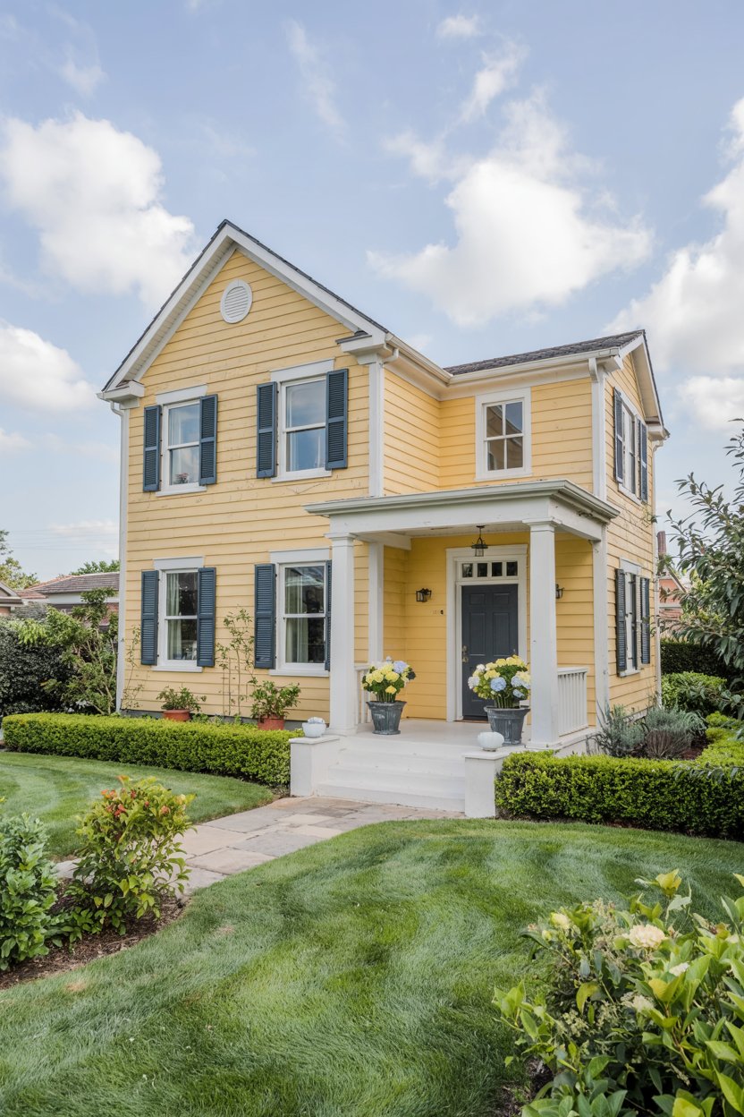 16+ Stunning Yellow House Exterior Ideas – Inaugural Homes