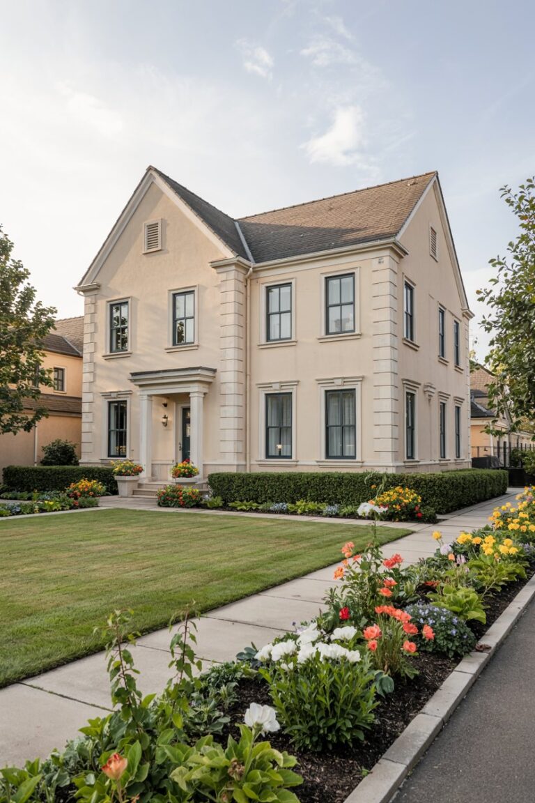 16+ Beige House Exterior Ideas That Will Make Your Neighbors Envious ...