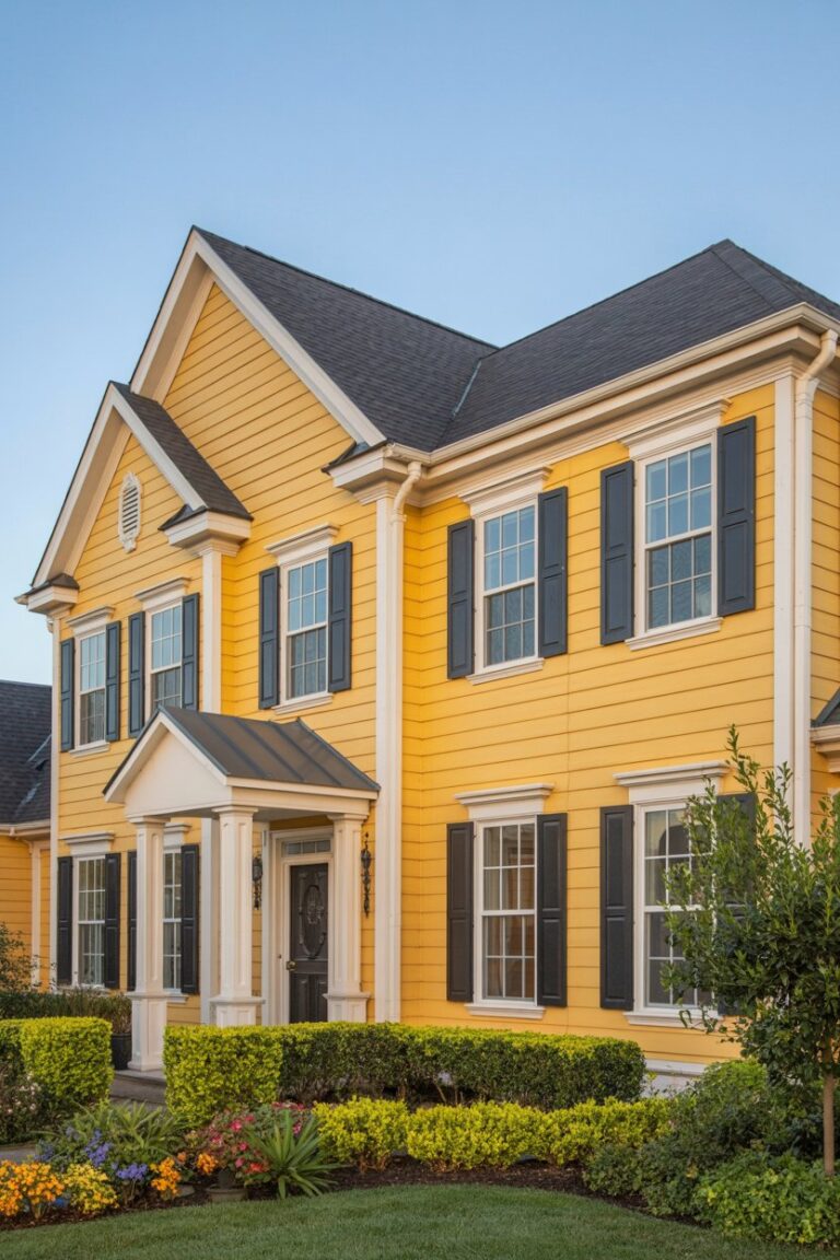 16+ Stunning Yellow House Exterior Ideas – Inaugural Homes
