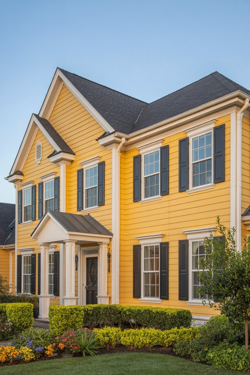 16+ Stunning Yellow House Exterior Ideas – Inaugural Homes